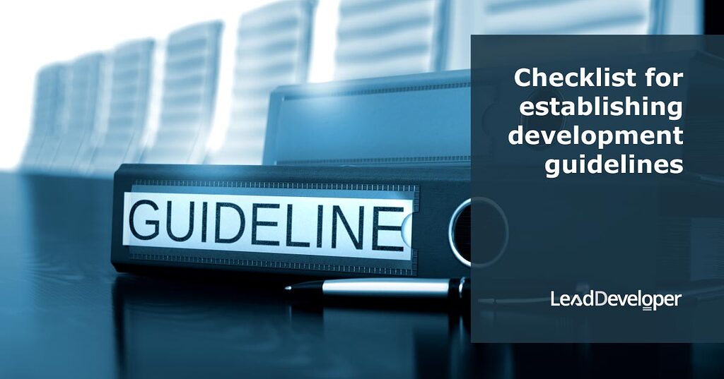 19_019 Checklist for establishing development guidelines - 19 ...