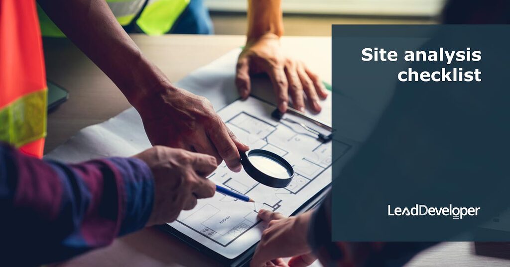 Site analysis checklist: How to Analyse a Development Site Before You ...